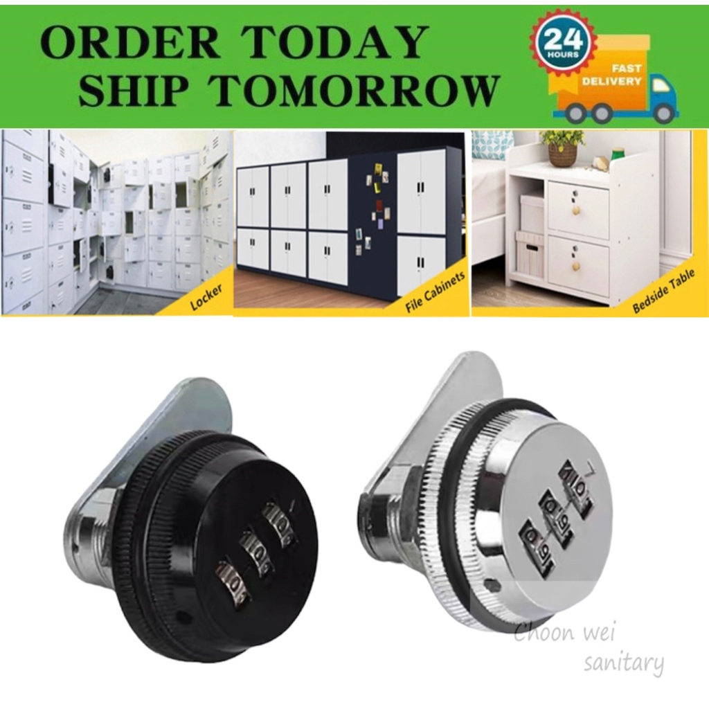 Digit Cam Lock /Mailbox Cabinet Password Lock /Airbnb Cam Lock /3 Digit ...