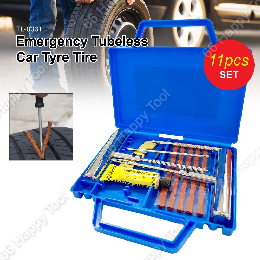 11pcs 8pcs Emergency Tubeless Tire Tyre Puncture Instant Repair Tool ...
