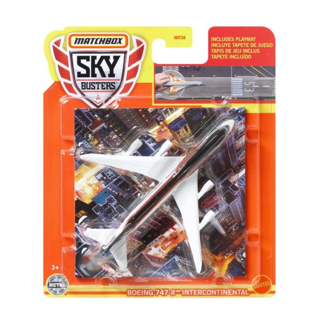 Matchbox Airplane Sky Busters Boeing 747-8 Intercontinental | Shopee ...