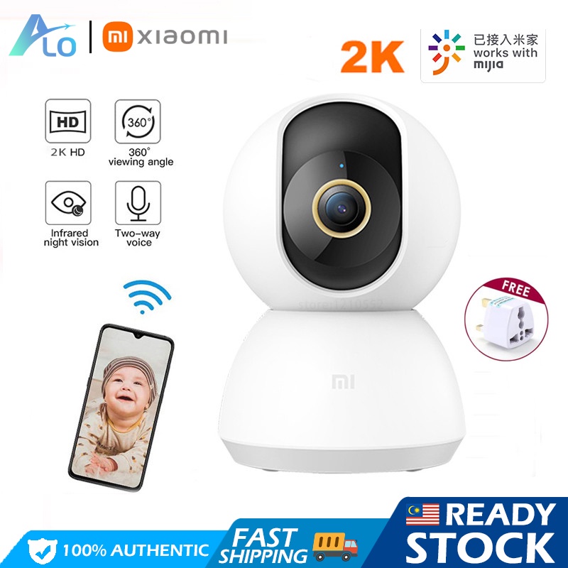 Xiaomi Mi CCTV IP Smart Camera C300 360° Wireless WiFi Infrared 1296p ...