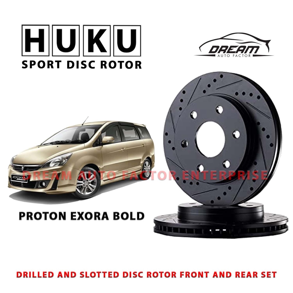 Proton Exora Bold Turbo Front And Rear Sport Disc Rotor HUKU | Shopee ...