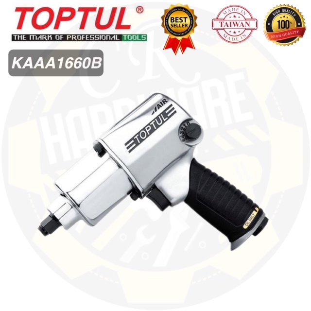TOPTUL 1/2" DR. SUPER DUTY AIR IMPACT WRENCH (MAX. TORQUE 600 FT-LB ...
