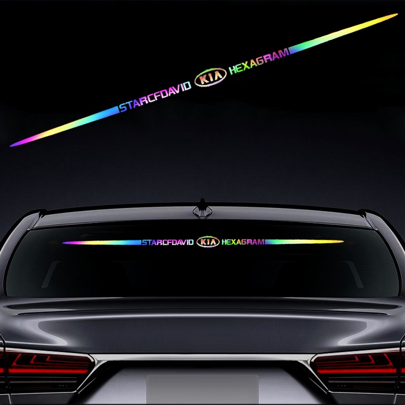 Dripping Glue Car Laser Colorful Reflective Sticker Scratch Decoration ...