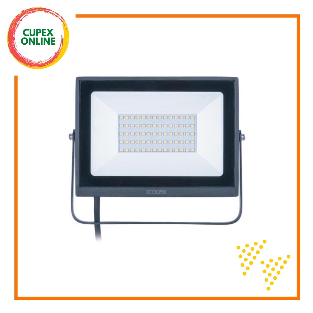 [10W - 50W] ECOLINK FL007 LED Floodlight 3000K or 6500K (Cupex) | Shopee Malaysia