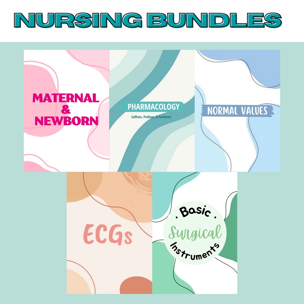 MNotable Nursing Flashcard Bundles (Laminated) | Shopee Malaysia
