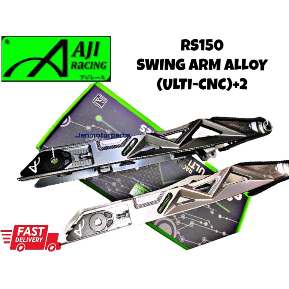 AJI RACING ARM EX5 SWING ARM RS150 GREY SILVER Y15 ARM ALLOY CNC ULTI+2 ...