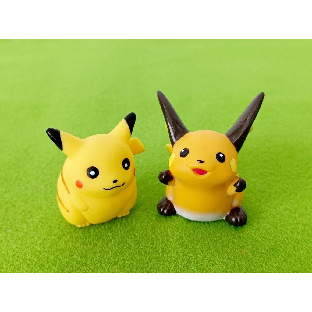 BANDAI first generation Pokemon Pikachu and Raichu Finger puppet made ...
