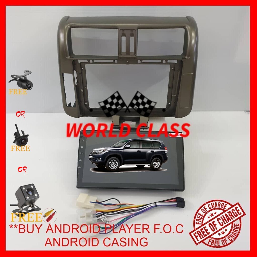 TOYOTA LAND CRUISER (PRADO) J150 2008-2012 ANDROID PLAYER 9INCH 2.5D FULL HD SCREEN WIT ( F.O.C ...