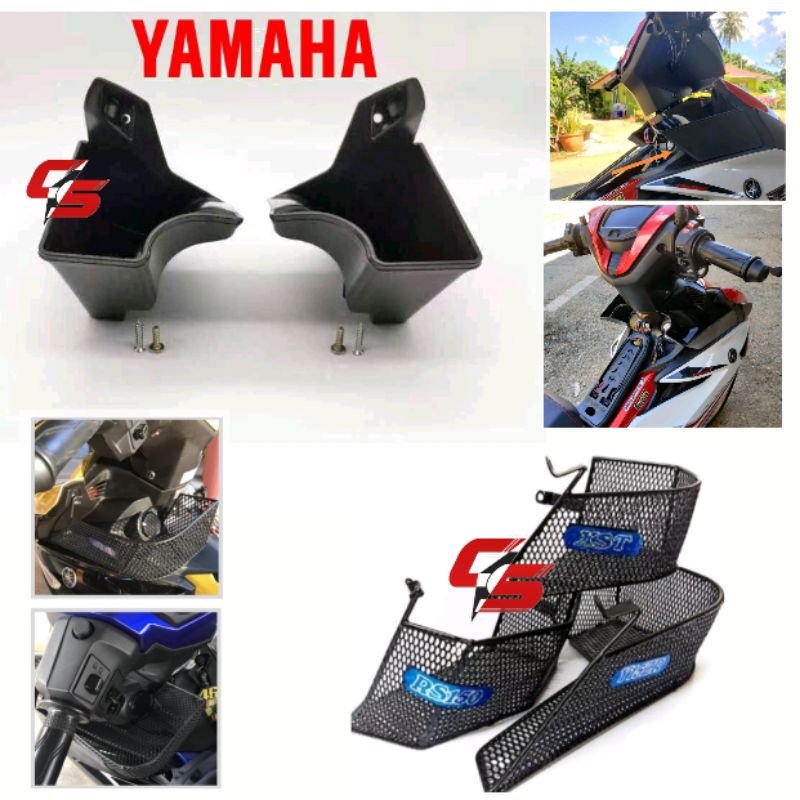 (2Biji) Yamaha Y15ZR Y15 V1 V2 MINI SIDE BASKET PLASTIC COVER LH+RH Original Vietnam & Bakul ...