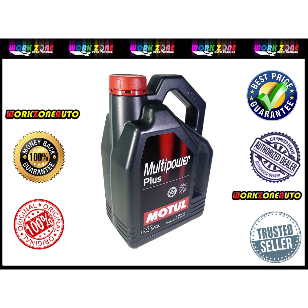 Motul Multipower Plus 5W-30 5W30 Semi Synthetic Engine Oil 4L (Old ...