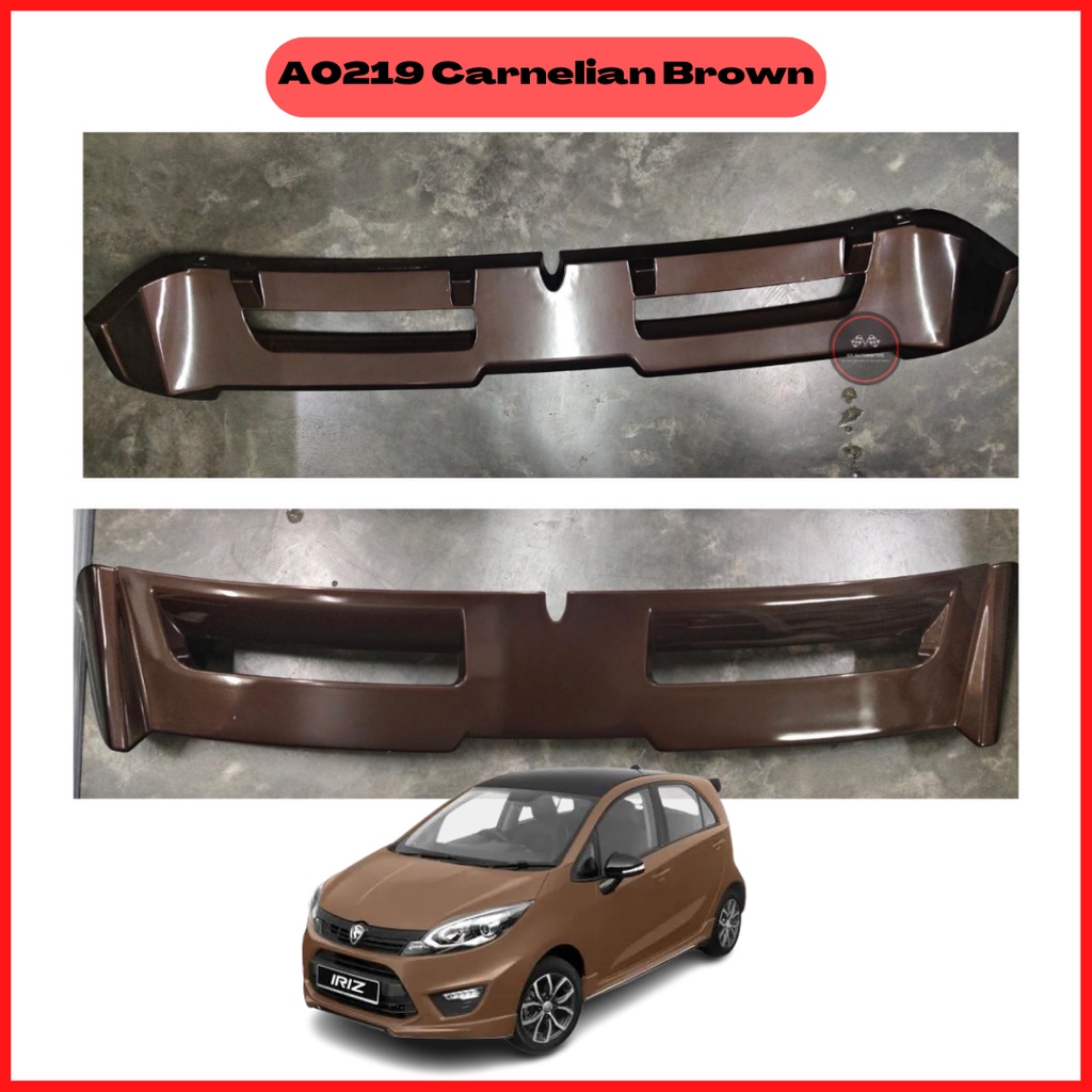 Proton Iriz 2014 ABS Rear Spoiler with Paint (100% Made in Malaysia ...