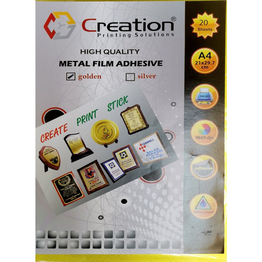A4 Size Goldpaper for trophy & Medal (20 SHEETS) | Shopee Malaysia