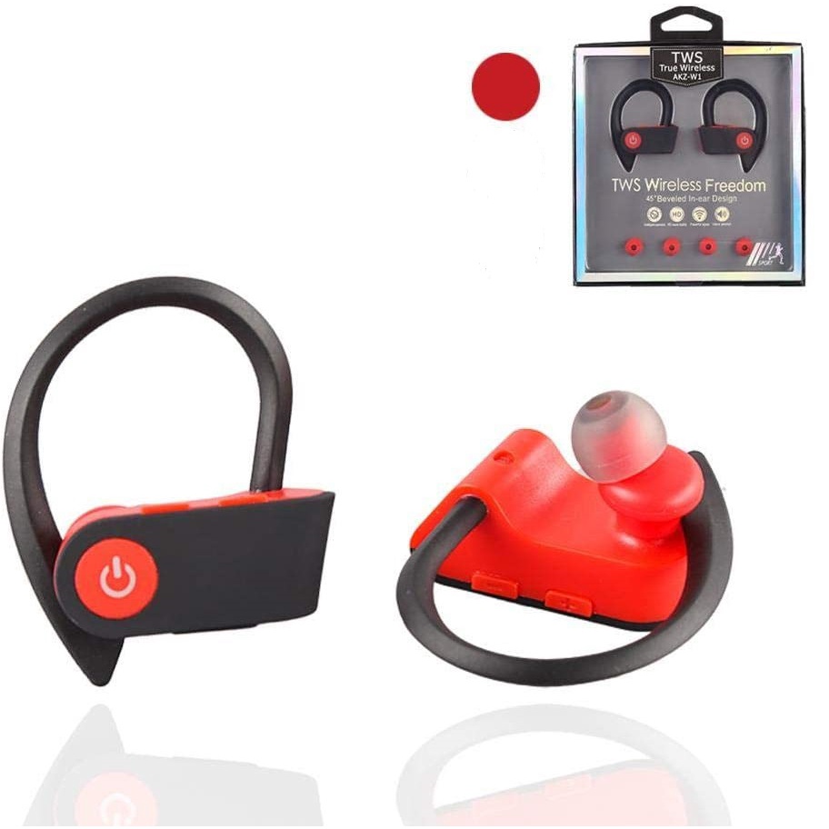 Bluetooth Headset TWS brand Compatible with all phones red | Shopee ...