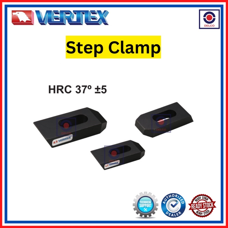 VERTEX TAIWAN Step clamp black oxide finish heat treated steel hrc37 ...