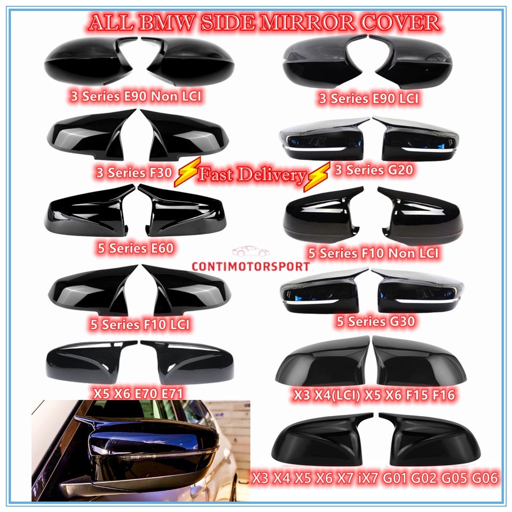 M3 M4 M5 X3M X4M X5M LOOK SIDE MIRROR COVER CAPS 1 Pair for BMW ALL ...