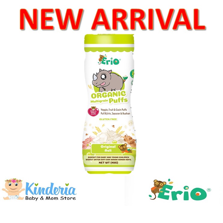 ERIO Organic Multigrain Puff 45g | Shopee Malaysia