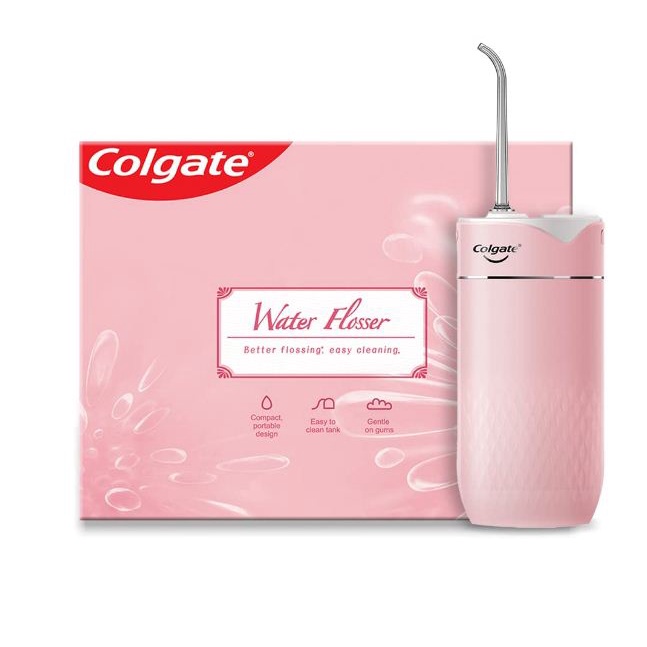 Colgate Waterproof IPX7 Portable Water Flosser Pink | Shopee Malaysia