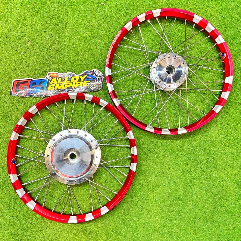 SET RIM ALLOY 3CALIT 17 x 1.40 SIAP LIDI GOLD DAN SIAP PASANG PNP EGO ...