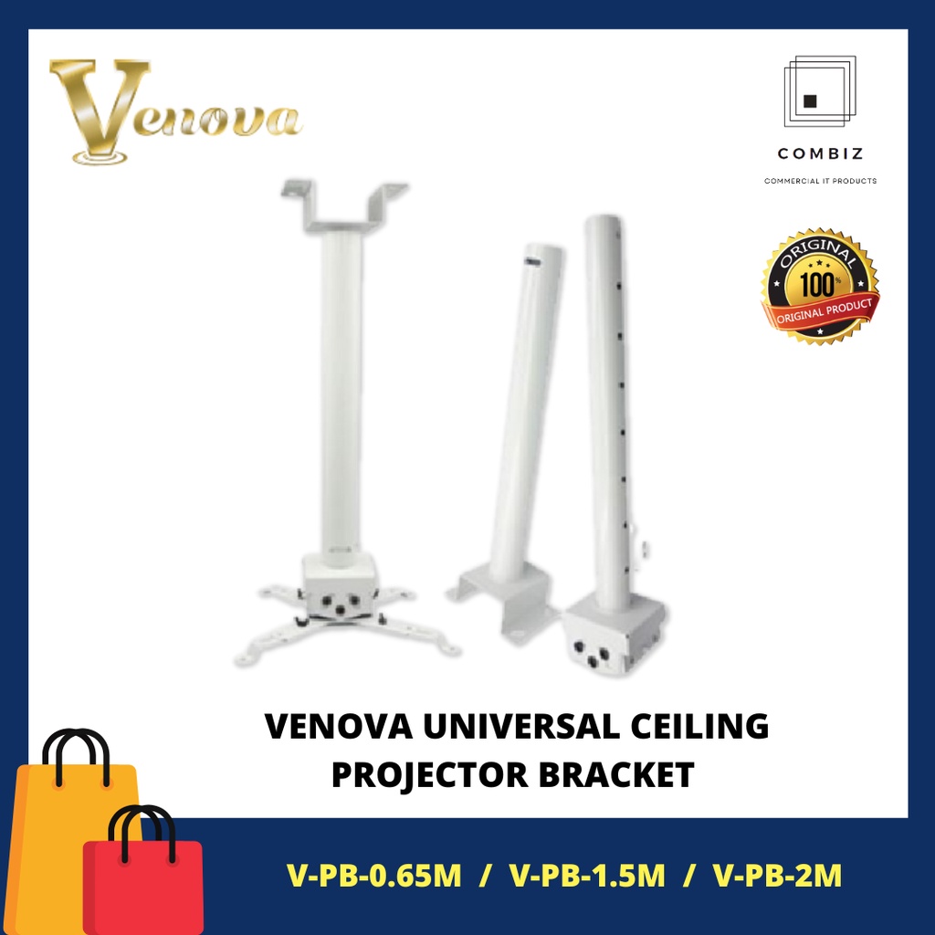 VENOVA UNIVERSAL CEILING PROJECTOR BRACKET ( V-PB-0.65m / V-PB-1.5m / V ...