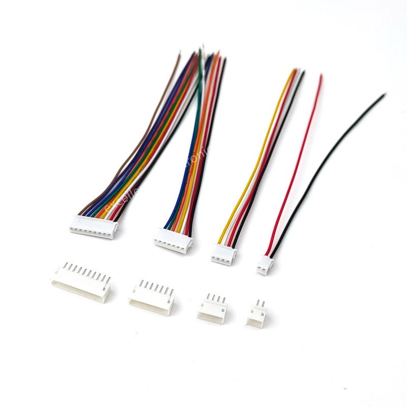 10 SETS Mini Micro ZH 1.5 2/3/4/5/6/7/8/9/10 Pin JST Connector with 100mm length Wires Cables ...