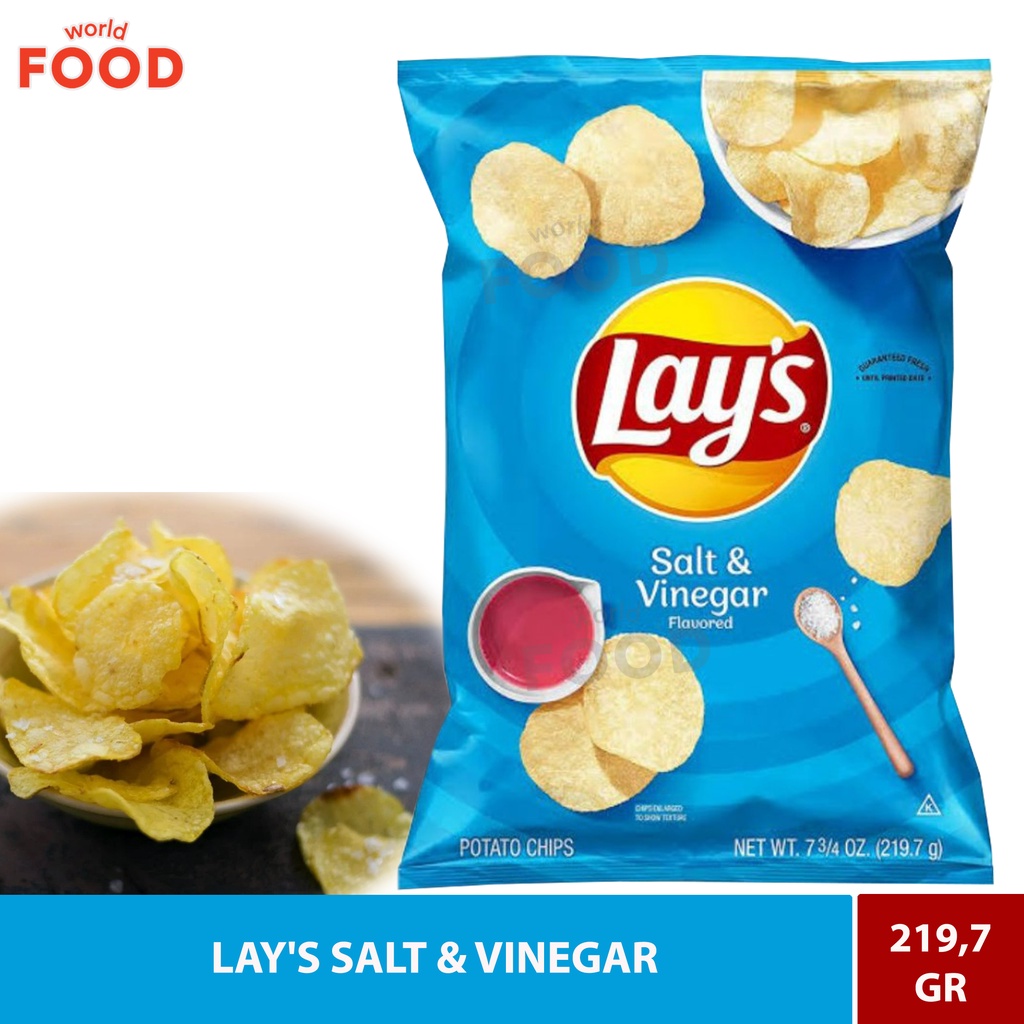 Lay's SALT & VINEGAR POTATO CHIPS 184.2gr | Shopee Malaysia