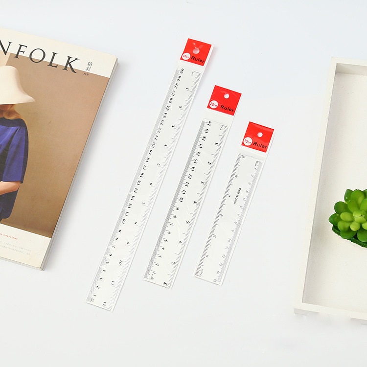 Plain Plastic Ruler Pembaris Plastik 塑胶尺 15cm/20cm | Shopee Malaysia