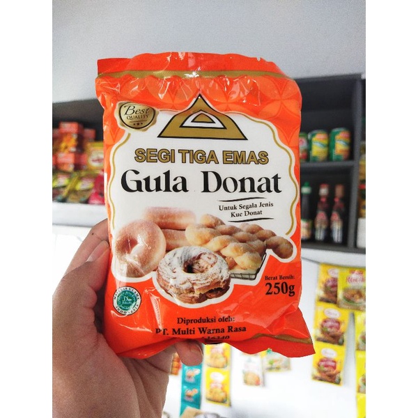 Gold Triangle Donut Sugar/Fine Sugar Gold Triangle Cap 250gr | Shopee ...