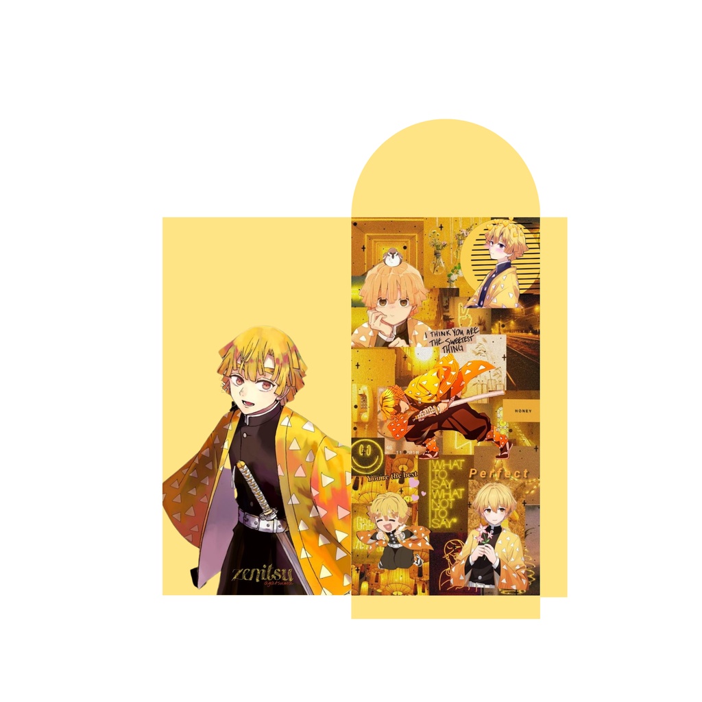 Sampul Raya / Angpao Anime Zenitsu Agatsuma Demon Slayer | Shopee Malaysia