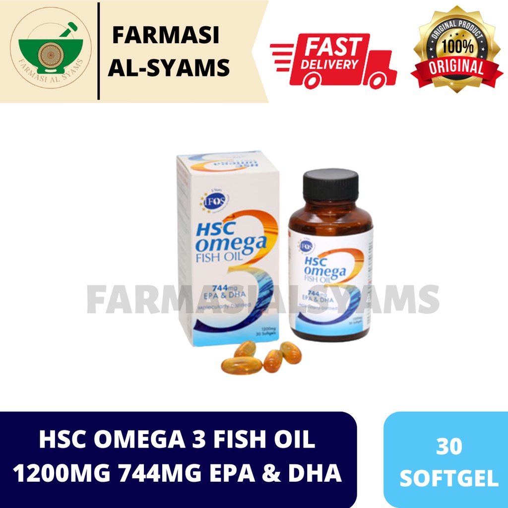 HERBCO HSC OMEGA 3 FISH OIL 1200MG (30 SOFTGELS) | Shopee Malaysia