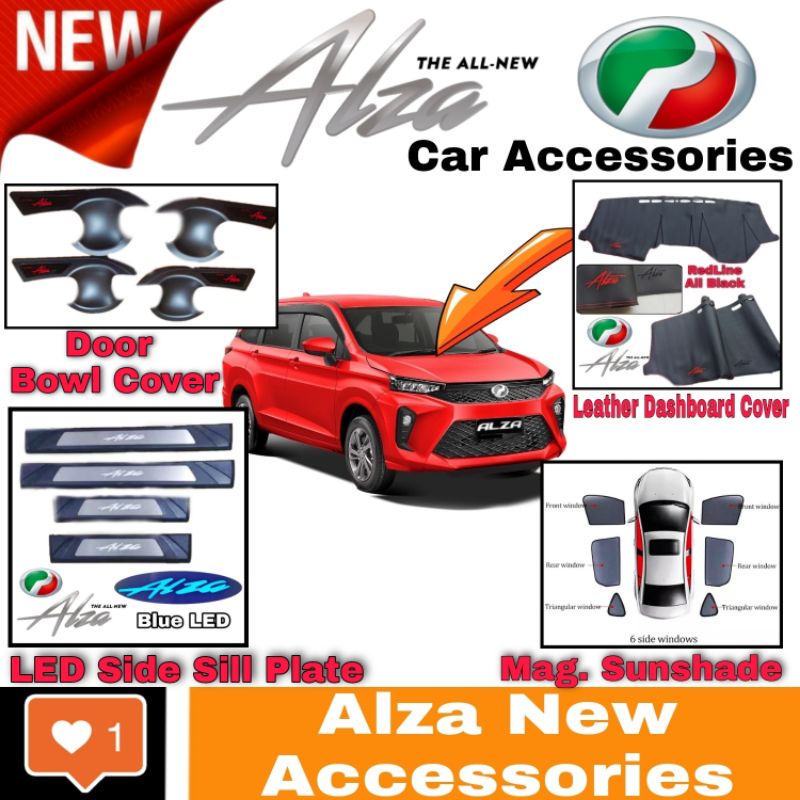 Perodua Alza 2022 Baru Mustang Cover Dashboard Leather Magnetic ...