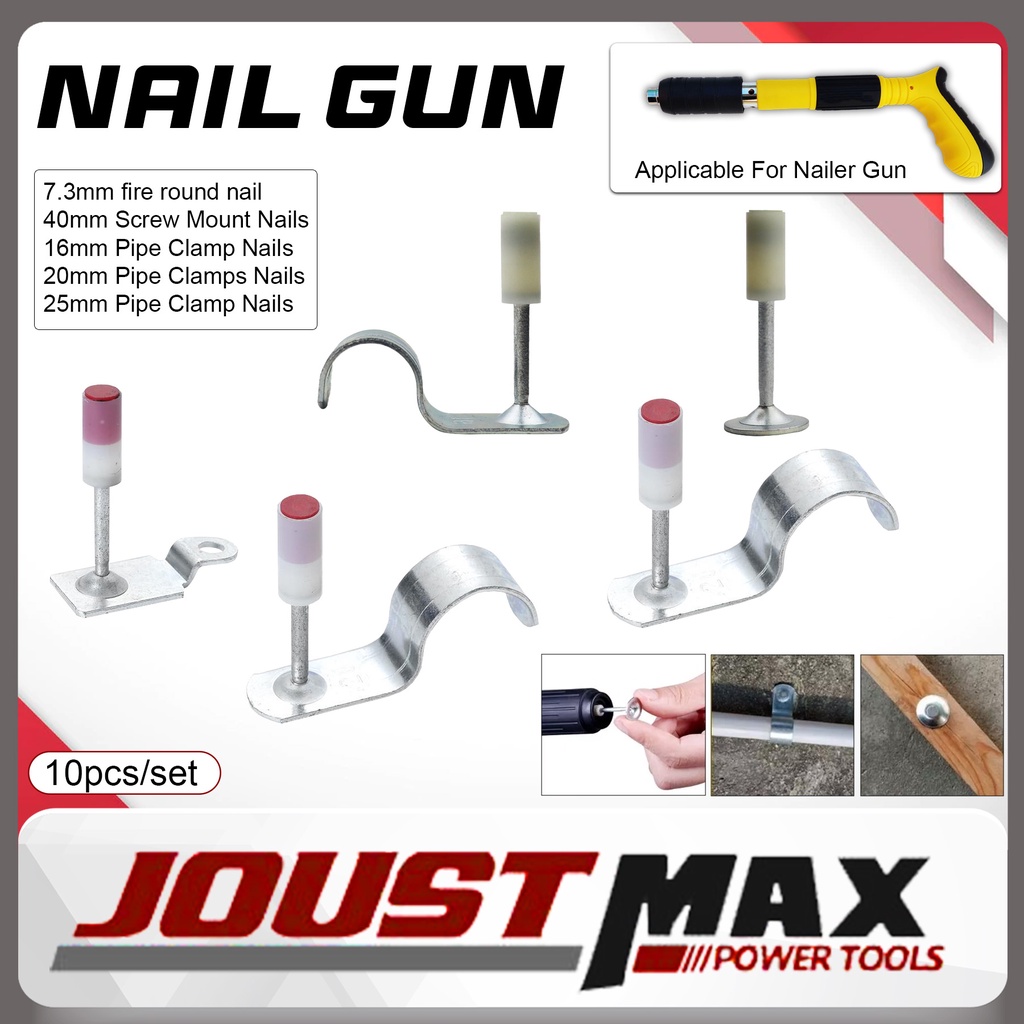 10pcs Steel Nails Guns Rivet Steel Nail Gun Nail Gun Bullet Rivet Nail ...
