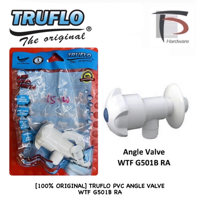 [100% ORIGINAL] TRUFLO PVC ANGLE VALVE (WTF G501B RA) | Shopee Malaysia