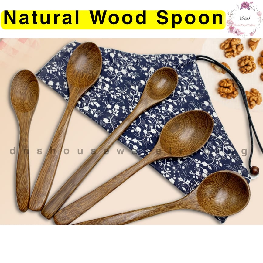 🇲🇾 Natural Wood Spoon Wooden Spoon Without paint and wax Sudu Kayu ...