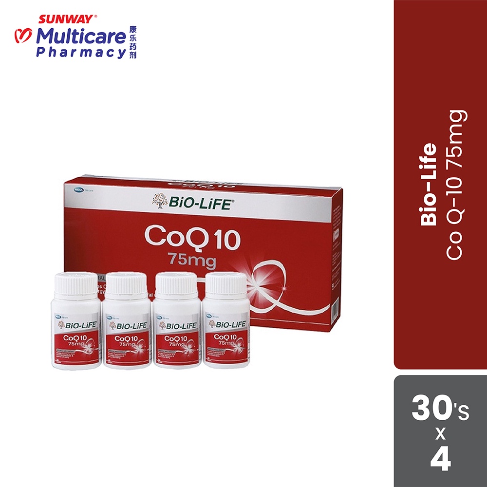 Biolife Coq10 75mg (4 x 30's) | Shopee Malaysia