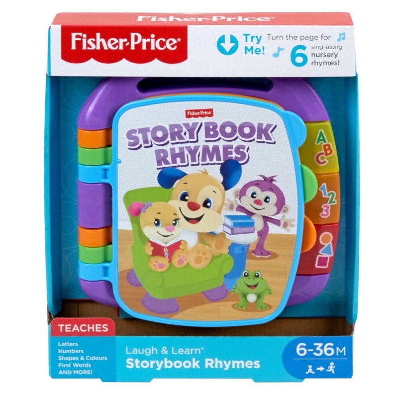 Fisher Price Laugh & Learn Storybook Rhymes Electronic Toys for Baby ...