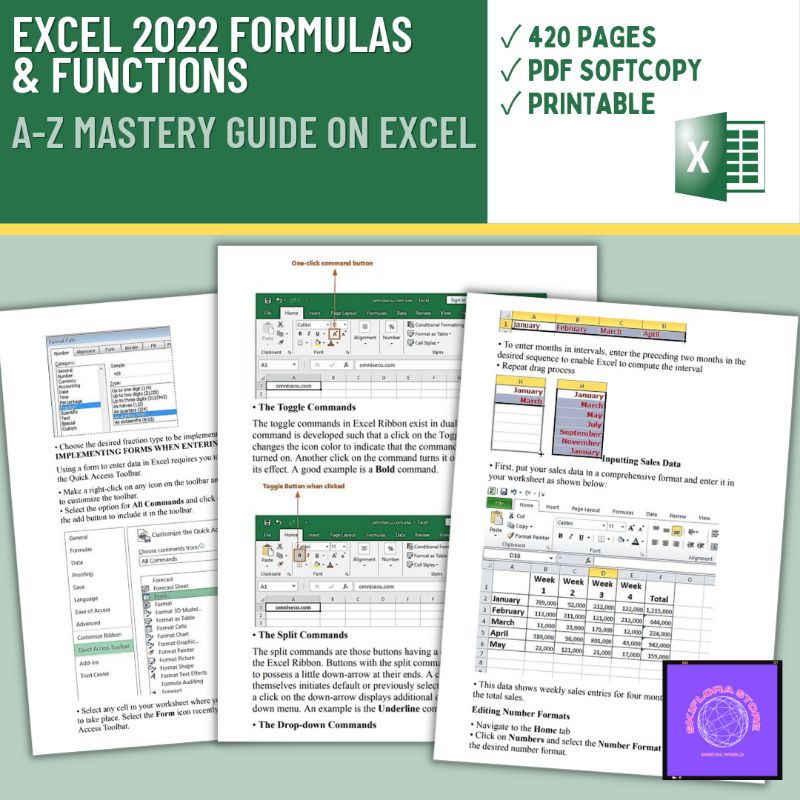[SS141] Excel 2022 Formulas and Functions: A to Z Guide on Excel Basic ...