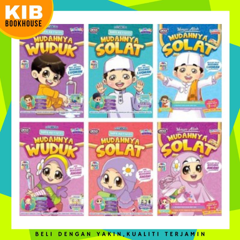 Buku Aktiviti Mudahnya Solat & Wuduk Bersama Luqman & Amani l Buku ...