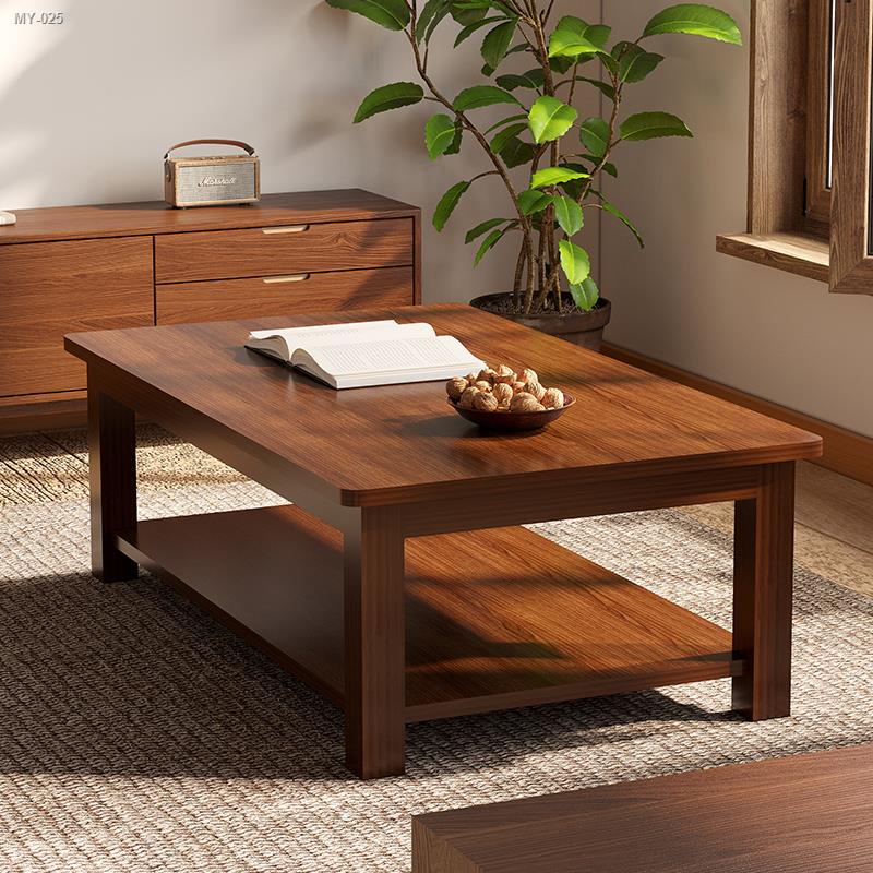 Tea table balcony home small apartment solid wood coffee table office ...