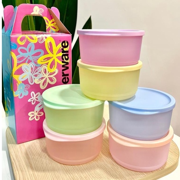 Tupperware Summer Fresh Round (6pcs) 530ml with Gift Box | Shopee Malaysia