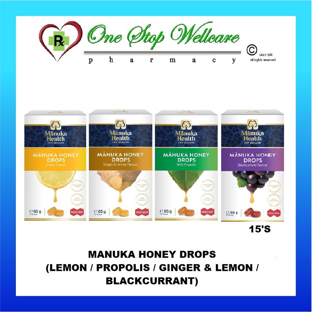MANUKA HONEY GULA² (LEMON/PROPOLIS/HALIA & LEMON/ANGGUR HITAM) /DROPS ...