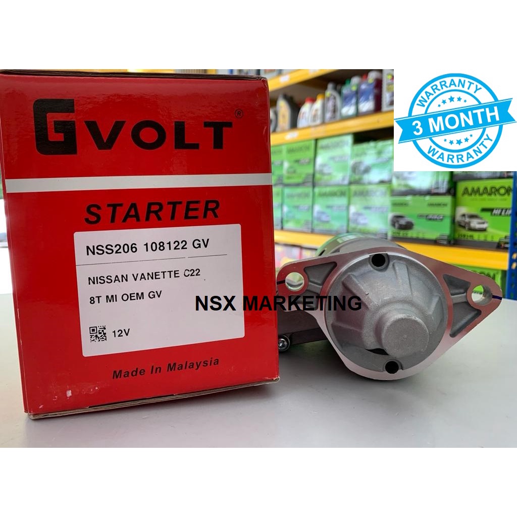 NISSAN VANETTE C22 8T 12V STARTER (NEW) MITSUBISHI TYPE | Shopee Malaysia