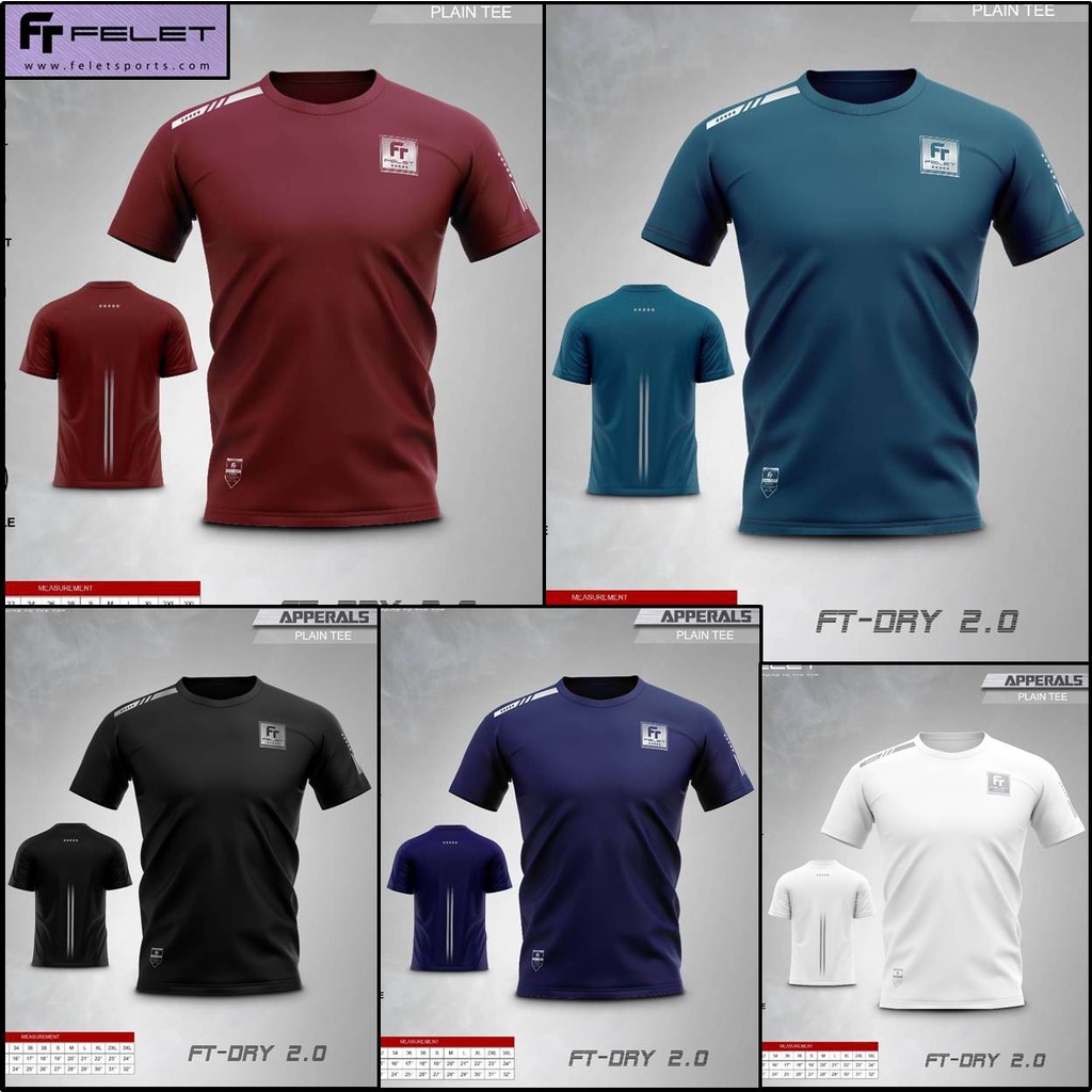 Felet Badminton Jersey Round Neck DRY (100% Original) | Shopee Malaysia
