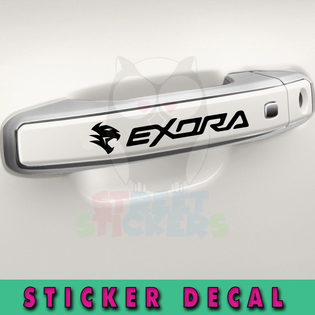 4Pcs Set Proton Exora Logo Sticker For Handle Door Knob Wiper | Shopee ...