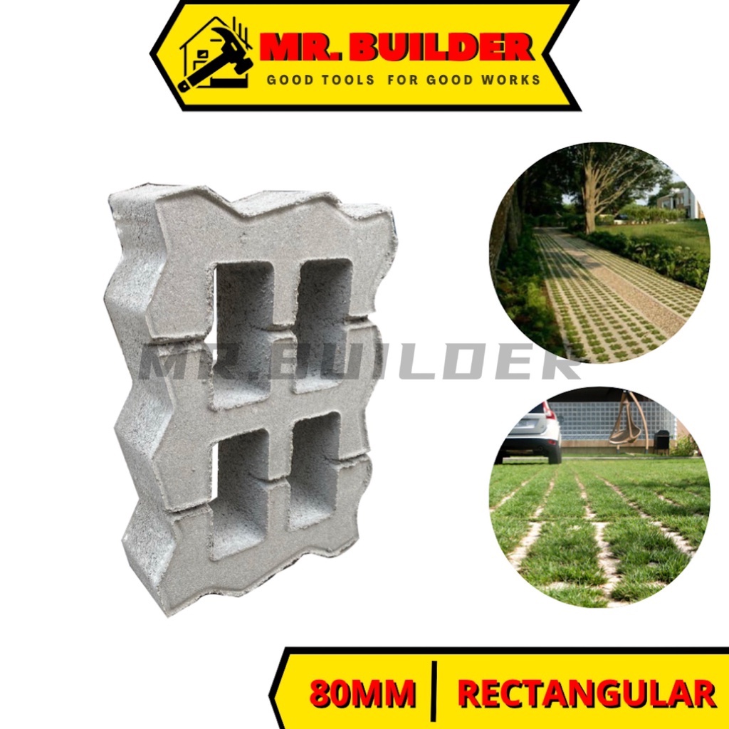 MR BUILDER 80MM Saga Grass Paver Garden Bricks Pavers Garden Decoration ...