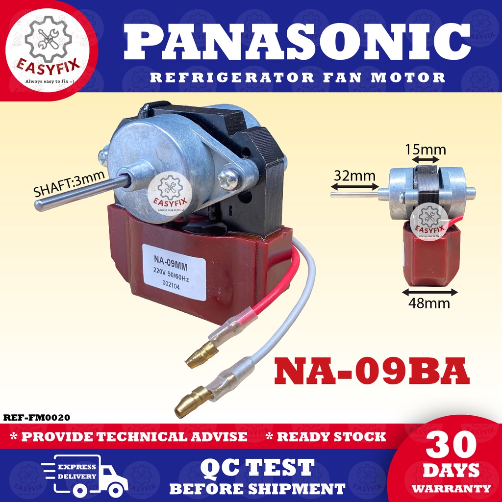 NA-09BA PANASONIC REFRIGERATOR FAN MOTOR PETI SEJUK PETI AIS MOTOR ...
