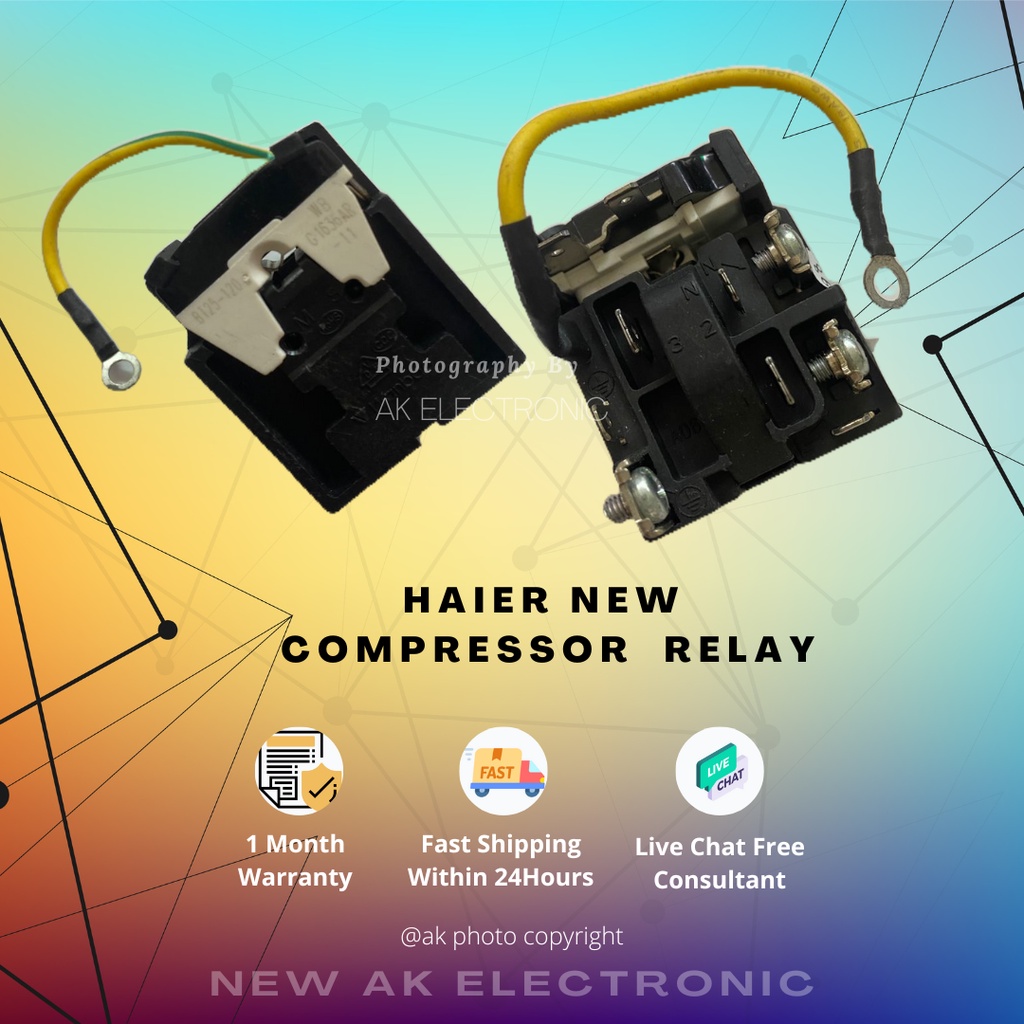 Refrigerator Starter Relay Compressor Overload Protection Relay QP3-15A ...