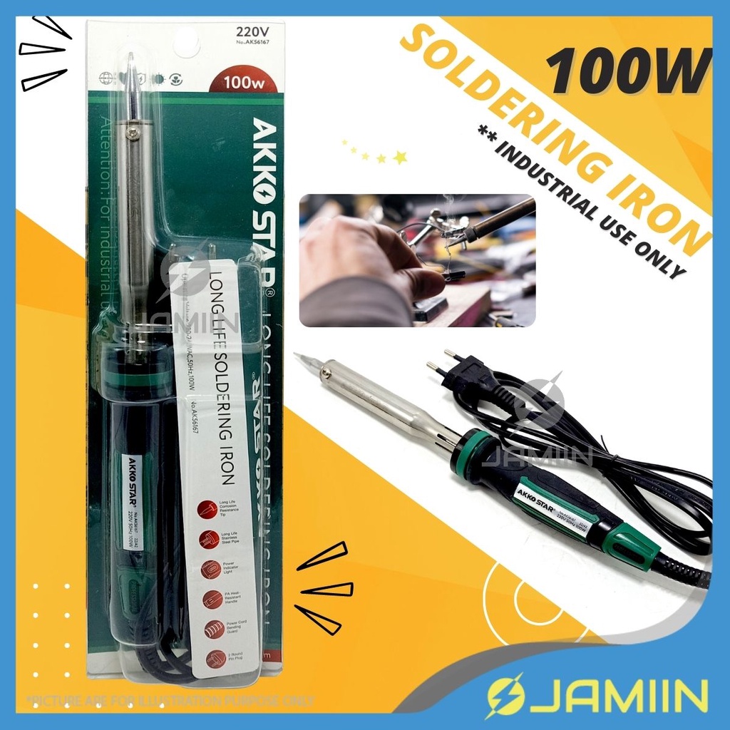 100W Soldering Iron Kit Electric Component Pateri Solder Set Welding ...