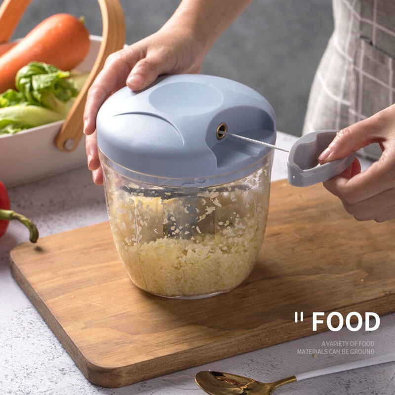 Hand Pull Food Chopper 500ml/900ml Manual Blenders Cutters Grinders ...