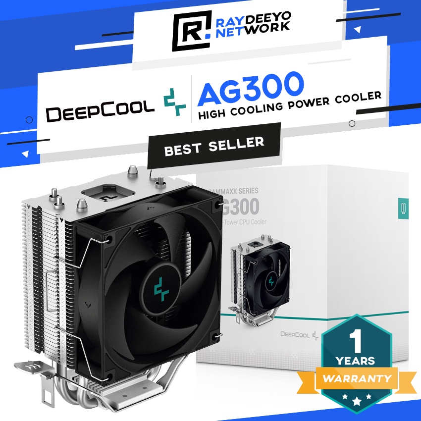 Deepcool AG300 Air Cooler [Compact/92mm Fan/LGA1700/AM5] | Shopee Malaysia