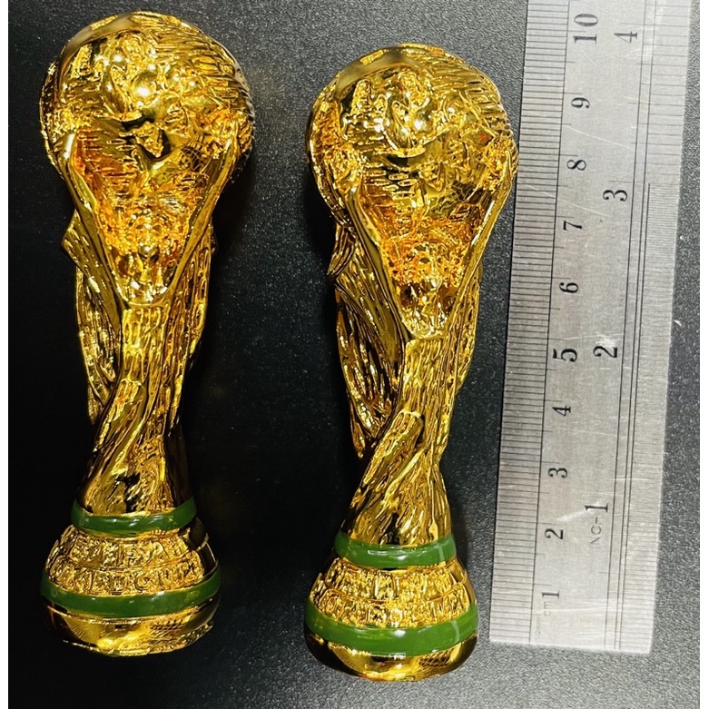 2022 Qatar FIFA World Cup Solid Gold Plating Trophy Football ...